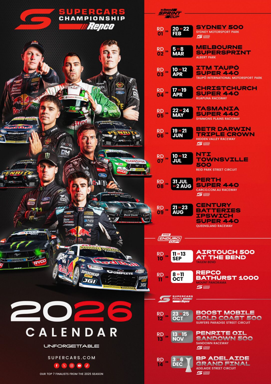 2026 Supercars calendar confirmed | Talk Motorsport